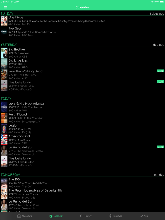 TV Show Tracker - Trakt client | App Price Drops