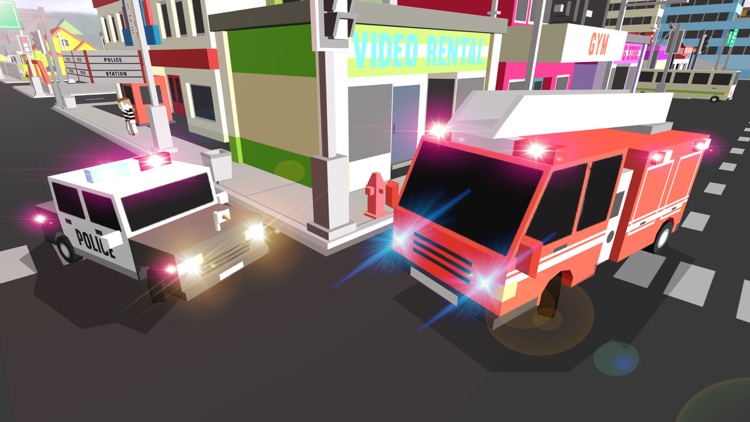 Blocky Fire Truck & Ambulance by Sublime Games