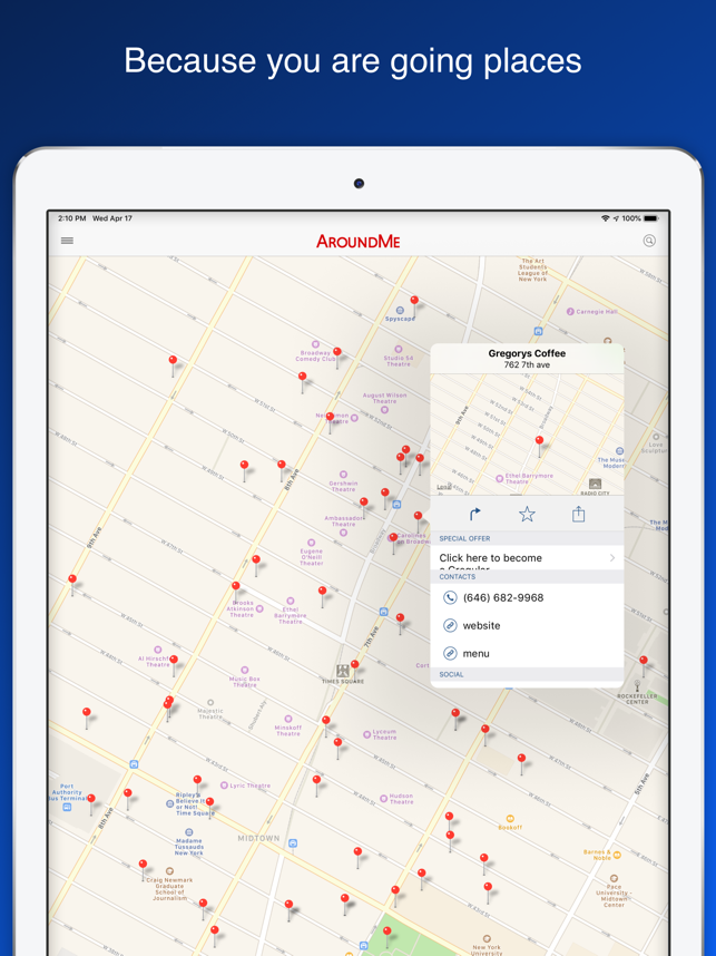 【iOS APP】AroundMe 食衣住行通通靠過來 – Dr.愛瘋 APP Navi
