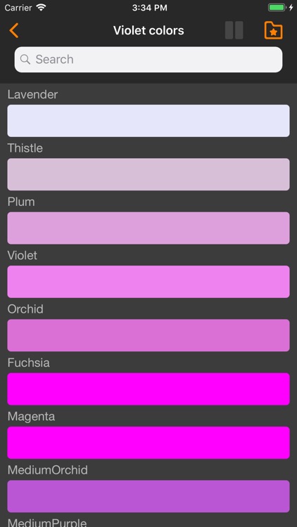 HTML Color codes. WEB Palette by Stanislau Karaleuski