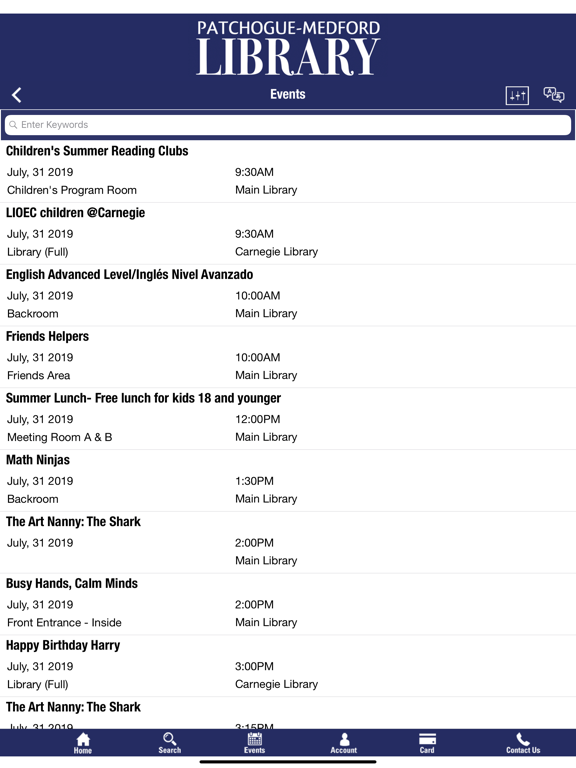 Télécharger Patchogue-Medford Library pour iPhone / iPad sur l'App ...