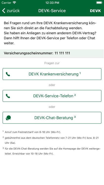 DEVK Krankenversicherungs-App by DEVK Deutsche Eisenbahn Versicherung ...