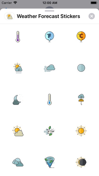 Weather Forecast Stickers by Boogygames Studios