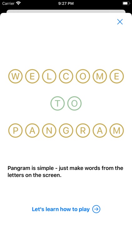 Pangram by Russell Neufeld