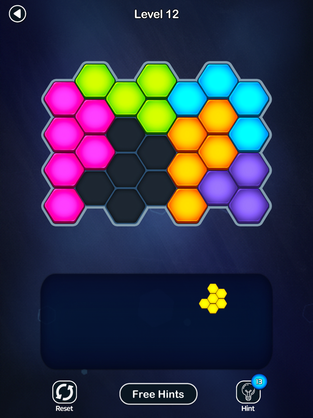 【iOS APP】Super Hex Block Puzzle 挑戰你的思考模式~六角拼圖益智遊戲 – Dr.愛瘋 APP Navi