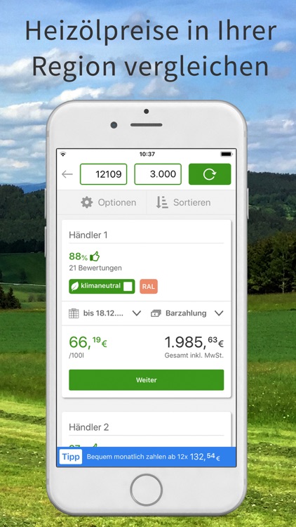 HeizOel24 | meX - Heizölpreise by HeizOel24, Interaid GmbH