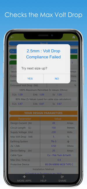 Cable Size Calculator - Cable Calc App - Pro Certs Software