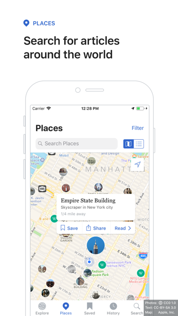 iOS-app Wikipedia voorzien van redesign en bewerkingsfuncties