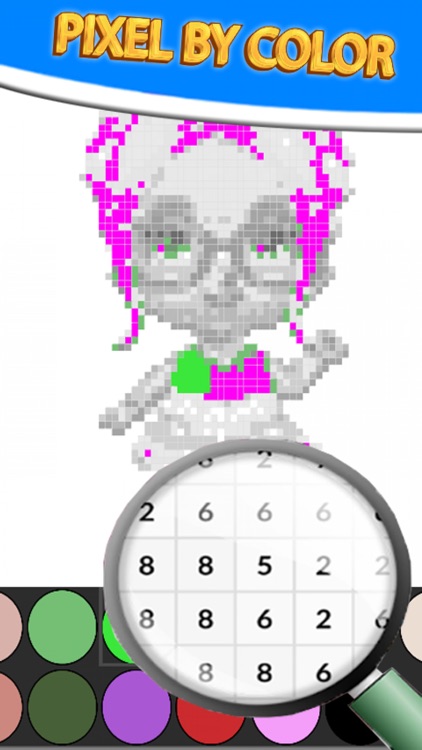 Surprise--Dolls Pixel By Color by Ratree Bulaprasert