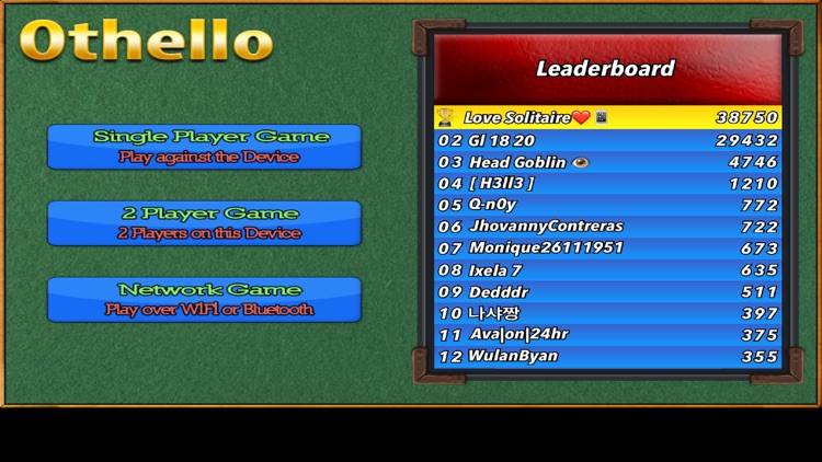 Othello Multiplayer by Chris Guyler