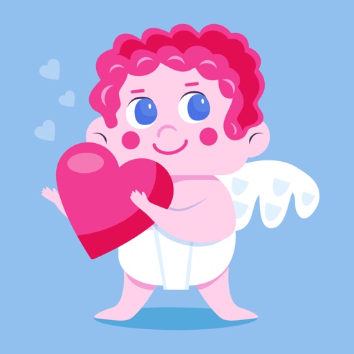 God Cupid Cute Stickers by Deepak Kumar
