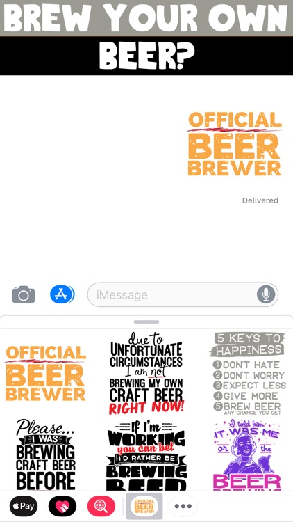 Beer Brewing Stickers by Asa Bowes