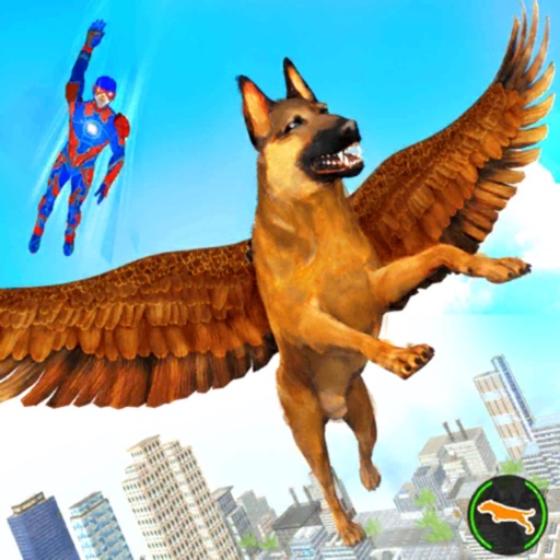 Flying Super Hero Dog Rescue by Appricot Studio