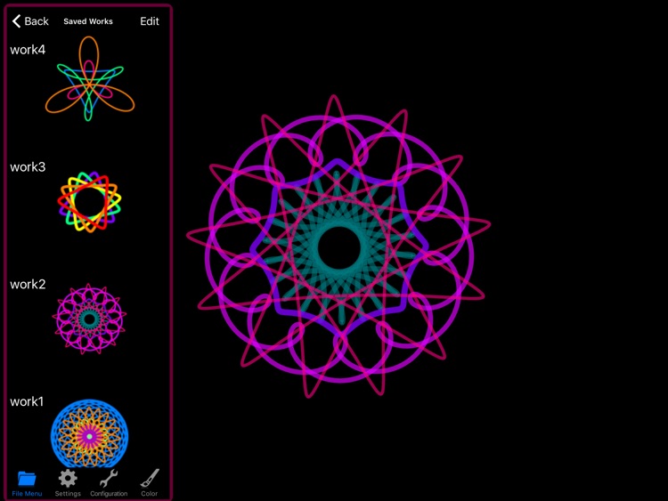 SpiroDesigner - spirograph app by Masahiko Fukuyama