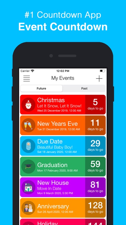 Event Countdown - Calendar App by ROOT38 LIMITED