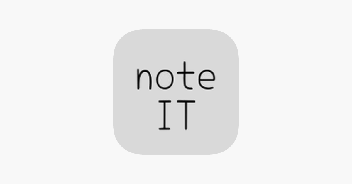  App Store NoteIT Note Your ITs 