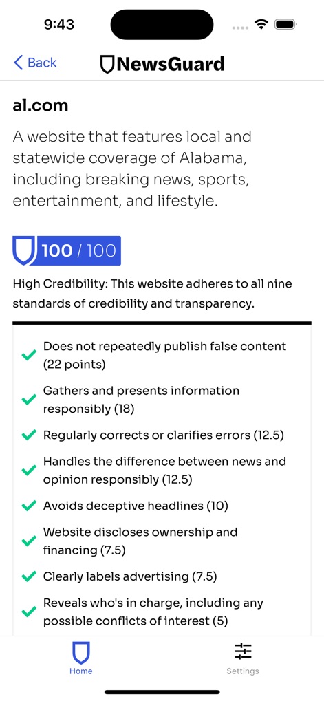 NewsGuard - News Trust Ratings - News App | MWM