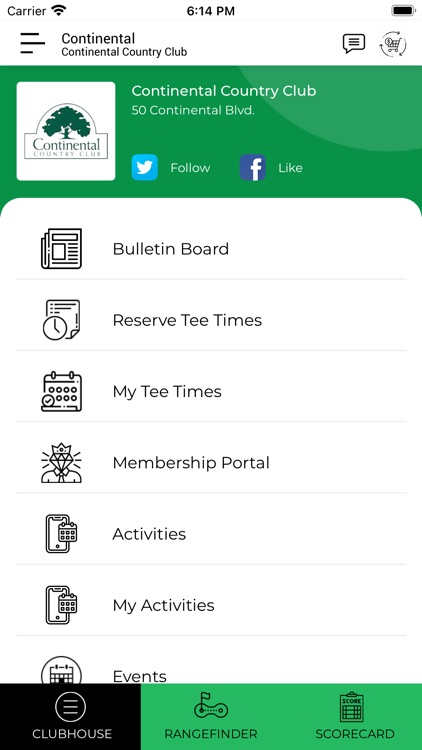 Continental Country Club by Club Caddie Holdings Inc