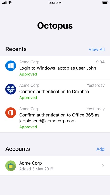 Octopus Authenticator by Secret Double Octopus