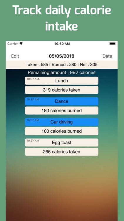 Daily Calorie Calorie Counter by Omer Okan Ayvazoglu