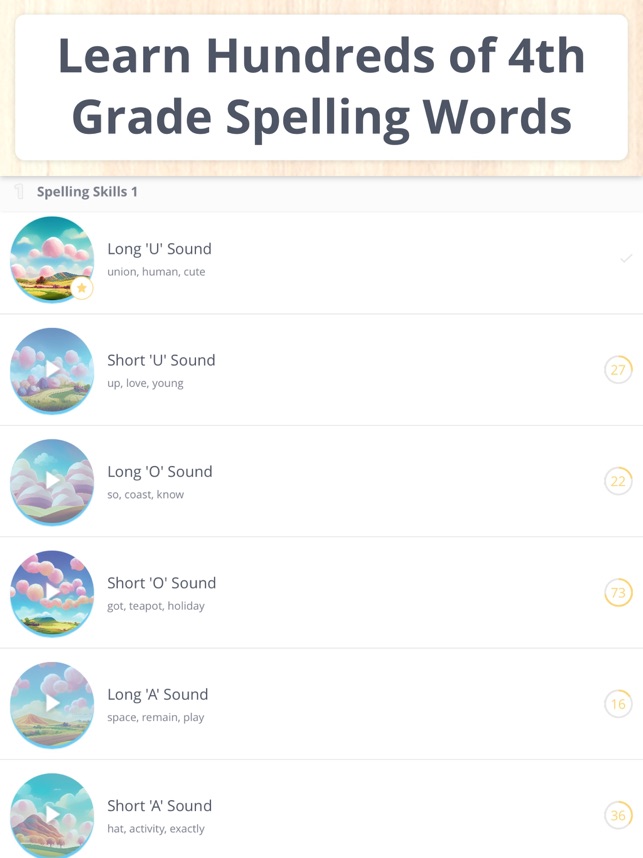 4th Grade Spelling Words