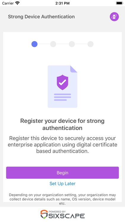 Secure Authentication Suite By Sixscape Communications