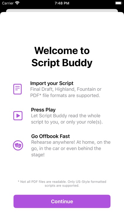 Script Buddy: Actor Rehearsal by Klaus Matzka