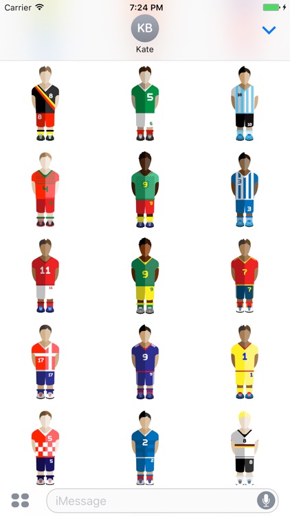 Football Team Stickers by Francesco Paradiso