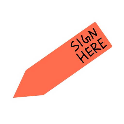Sign Here sticker, Signature stickers for iMessage | Apps | 148Apps