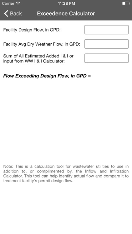 Wastewater Inflow Calculator by Missouri Rural Water Association - MRWA