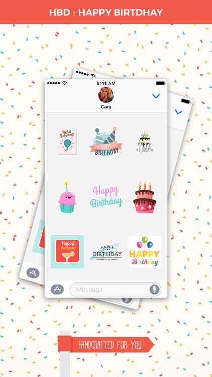 HBD - Happy Birthday Stickers by Francesco Paradiso