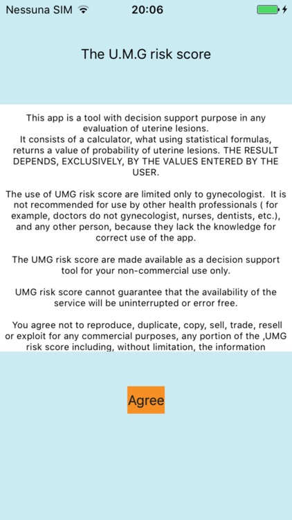 UMG risk score by Massimo Borelli