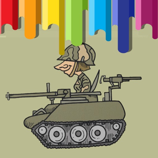 Monster Tanks Coloring Drawing Book Games by Mayurachat Tuytemwong