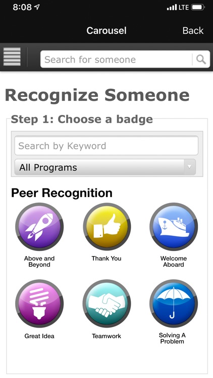 Carousel Mobile by MTM Recognition