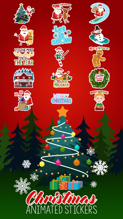 Christmas Stickers Animated by Artisticco, LLC