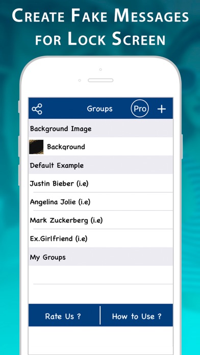 Fake Messages for Lock Screen iPhone App