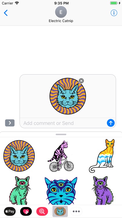 Electric Catnip Stickers by Brian Mosley