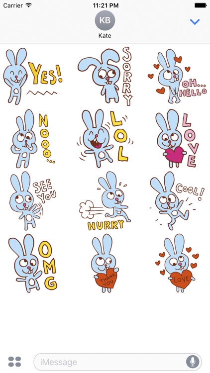 Crazy Bunny Sticker by INTERA GROUP, LLC