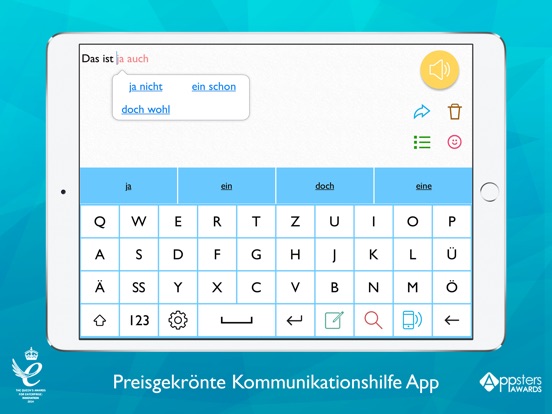 Kommunikationshilfe: Predictable auf iPad und Android - TherapiePAD.de