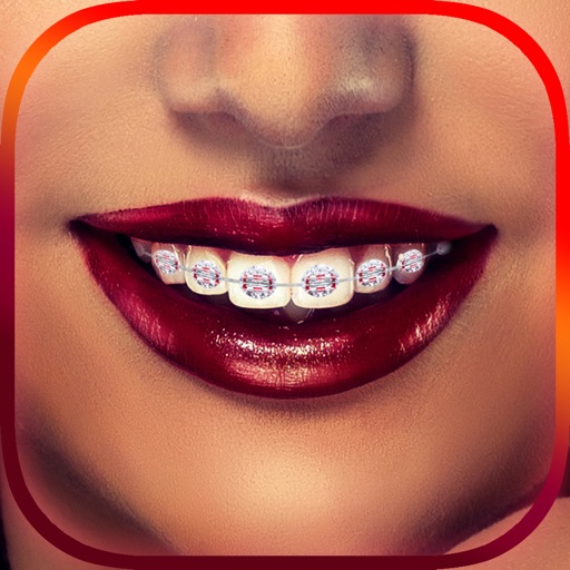 Braces Face Photo Sticker.s by Bozidar Ristic