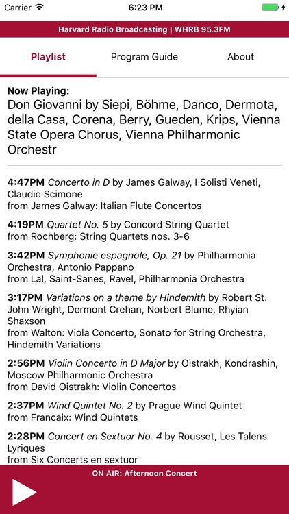 WHRB by Harvard Radio Broadcasting Co., Inc.