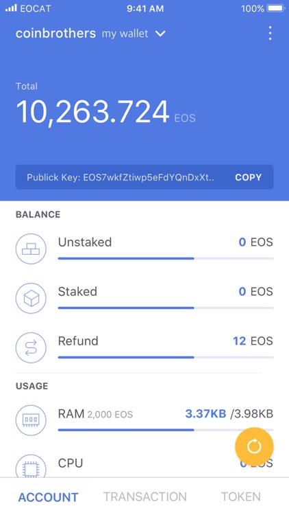 EOCAT BY Coinbro - EOS by Munkyu Shin