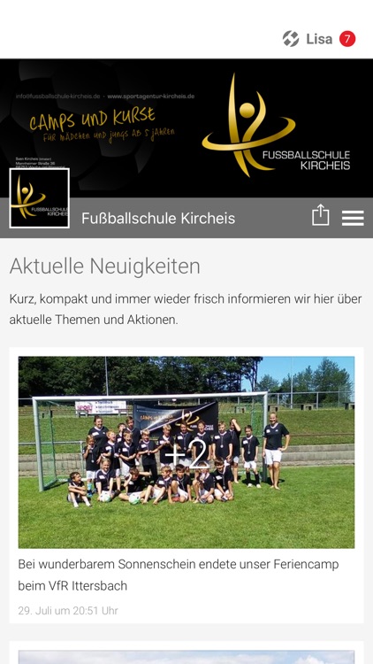 Fußballschule Kircheis by Tobit.Software