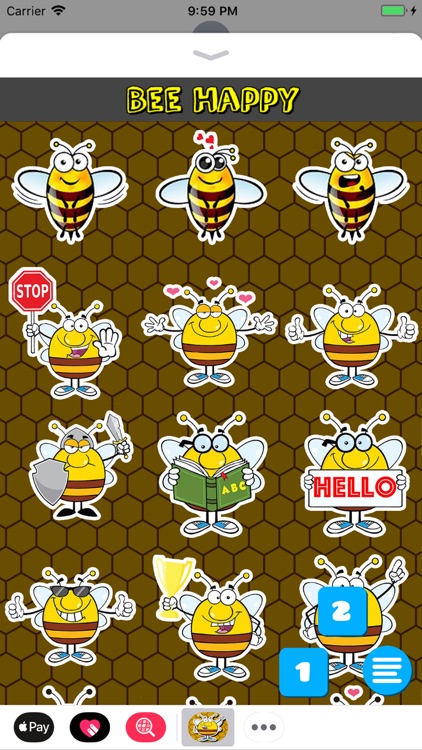 Bee Happy Messenger by Narcis Randri