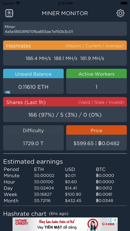 eMiner Monitor by QUYEN NGUYEN