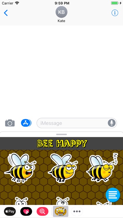 Bee Happy Messenger by Narcis Randri