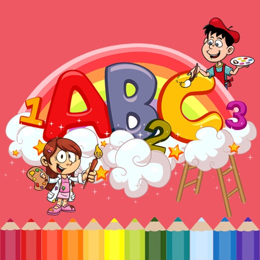ABC Coloring Games For Kide Toddlers Adult Free by Krisana Pimpru