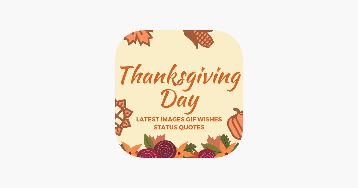 ‎Happy Thanksgiving Day Gif SMS on the App Store