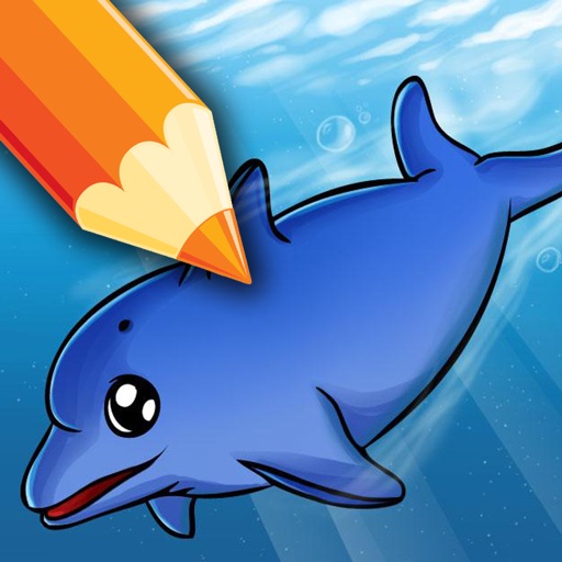 Sea Animal Coloring Book And Porpoise Games by Piyawan Chamnarnchanan