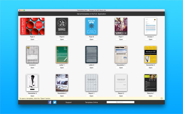 ‎Templates Hero - Designs for MS Word Lite on the Mac App Store